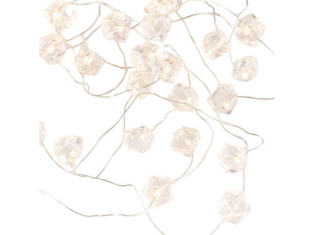 Click here for Elegani 10 LED Crystal String Lights 4.9ft Warm Wh... prices