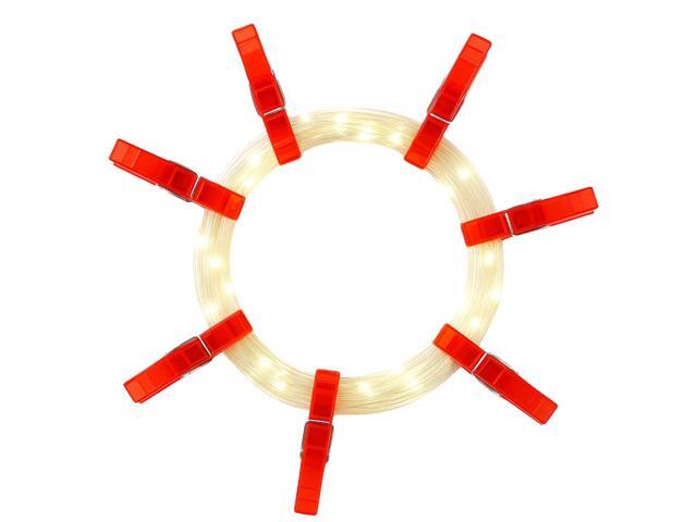 Click here for Elegani 36 LED Red Photo Clip String Lights 13ft D... prices