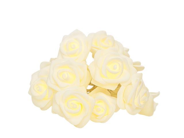 Click here for Elegani 20 LED Warm White Rose String Lights 9.5ft... prices