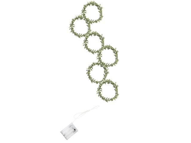 Click here for Elegani 96 LED Green Leaf Vine Fairy Curtain Light... prices