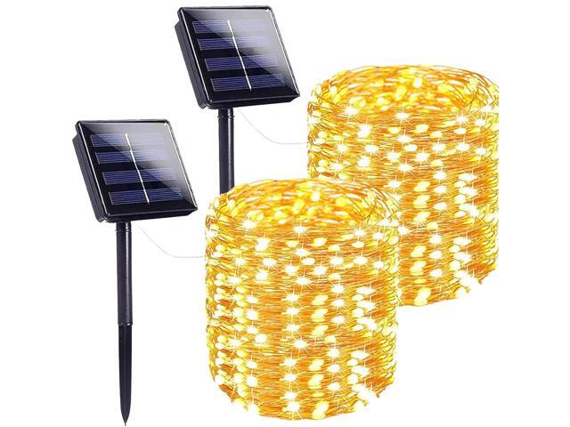 Click here for Elegani 2-Pack Solar Powered Fairy Lights 100 LED... prices