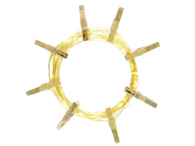 Click here for Elegani 36 LED Gold Photo Clip String Light 13ft D... prices