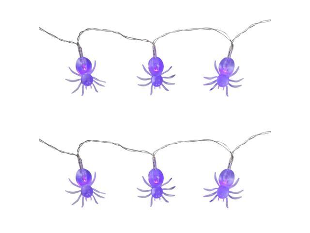 Click here for Elegani 10 LED Spider String Lights Purple Glow Ha... prices