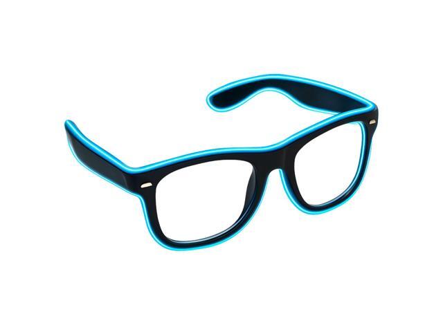 Click here for Elegani Blue LED Glow Glasses Light Up Party Eyewe... prices