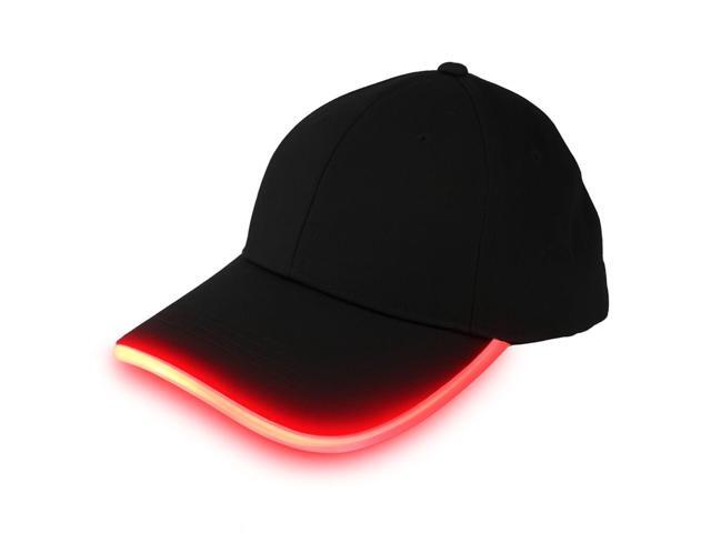 Click here for Elegani Night Runner LED Glow Hat Red Light Up Bas... prices