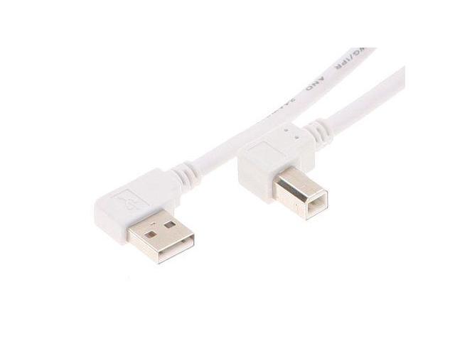 Click here for USBGear 6ft. White USB 2.0 Cable A Left Angle to B... prices