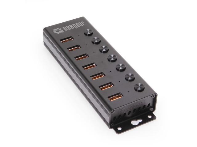 Click here for USBGear 7 Port USB 3.2 Gen 2 Hub with Individual O... prices