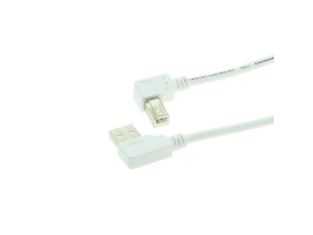 Click here for 3FT USB 2.0 A-Right Angle to B-Right Angle USB Whi... prices