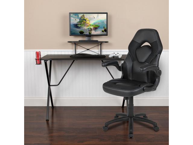 Click here for Flash Furniture Black Computer Gaming Desk and Rac... prices