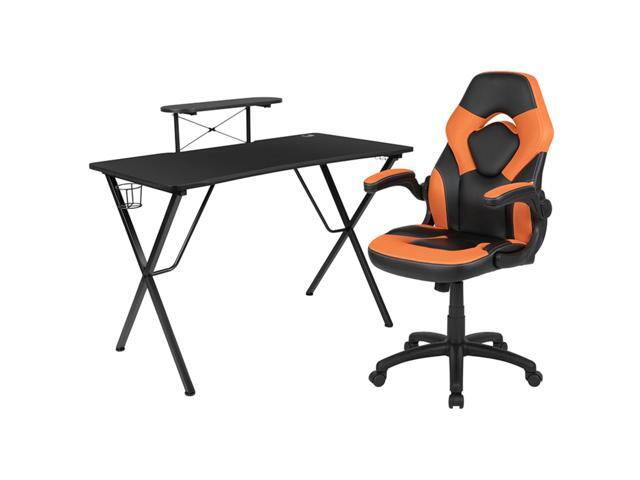 Click here for Flash Furniture Black Computer Gaming Desk and Ora... prices
