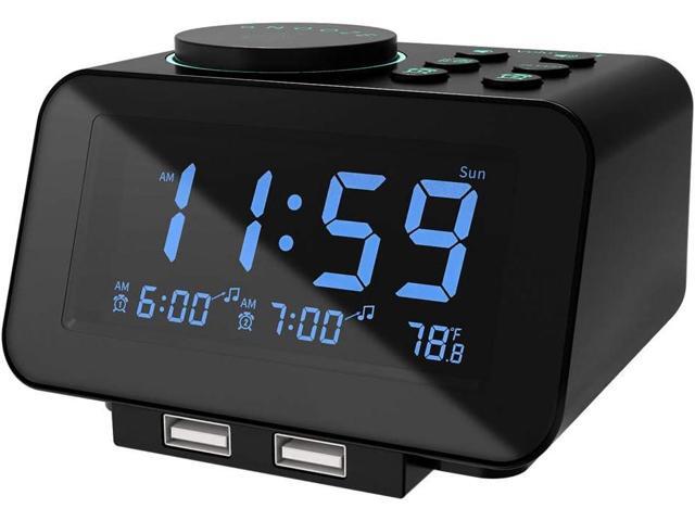 Click here for uscce Digital Dual Alarm Clock Radio - 0-100 Dimme... prices