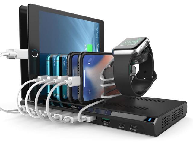 Click here for Alxum 120w 10 Port Charging Cradle with 6 USB-A Ch... prices