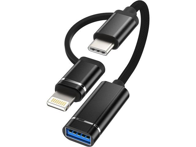 Click here for OTG Cable USB A Female to USB C Lightning Male Ada... prices
