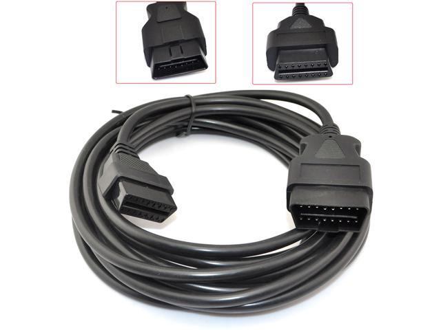Click here for 16 Pin Male to Female OBD2 OBDII Extension Cable C... prices
