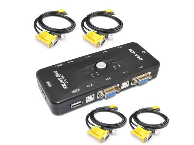 Click here for 4 Port KVM VGA SVGA KVM Swith Box + Cables for PC... prices