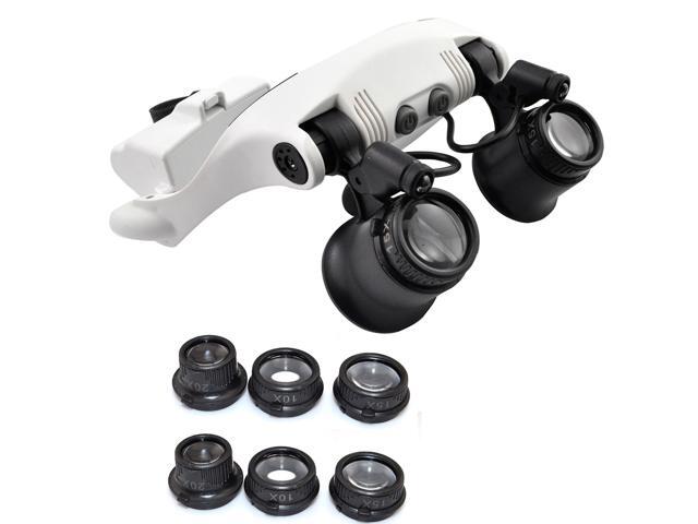 Click here for iKKEGOL 10X 15X 20X 25X LED Double Eye Jeweler Wat... prices
