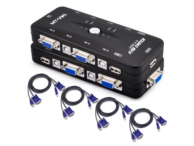 Click here for iKKEGOL USB 2.0 4-Port Monitor VGA SVGA KVM Switch... prices