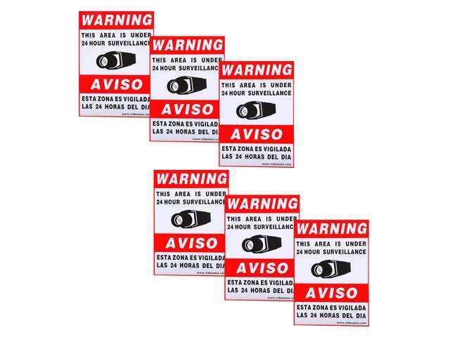 Click here for VideoSecu 6 Security Camera Video Warning Sticker... prices