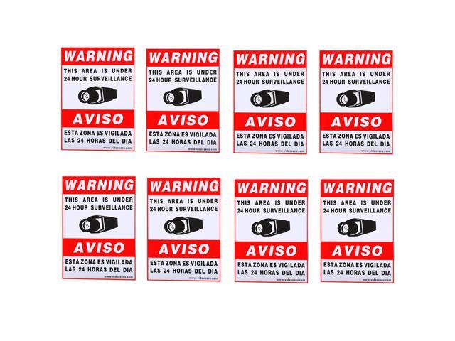 Click here for VideoSecu 8 Security Camera Video Warning Sticker... prices