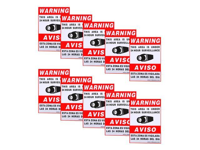 Click here for VideoSecu 10 Security Camera Video Warning Sticker... prices