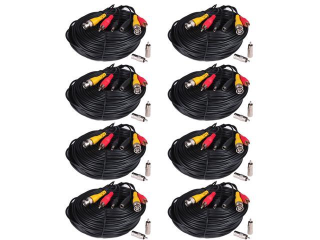 Click here for VideoSecu 8 Pack 50ft BNC RCA Cables Video Audio P... prices