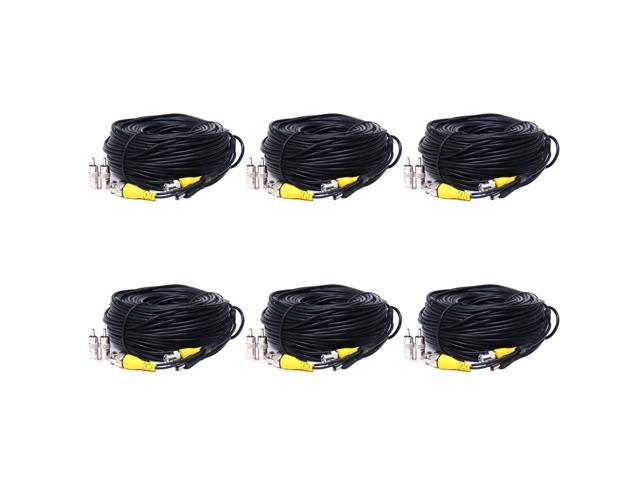 Click here for VideoSecu 6 Pack 50ft BNC RCA Video Power Wires Se... prices