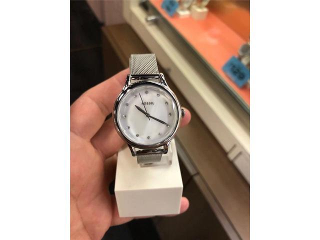 Click here for Fossil BQ3390 Laney Three-Hand Smoke Stainless Ste... prices