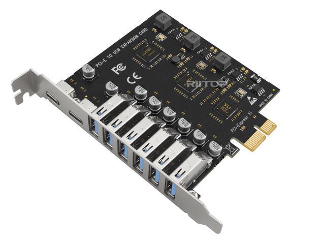 Click here for PCI-E to 8 Port USB 3.0 (2xUSB-C  6x USB-A ) Expan... prices