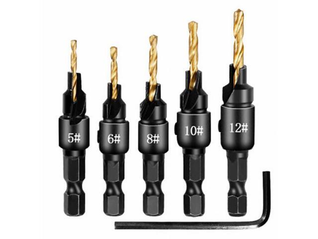 Click here for Twist Drill Portable Countersunk Twist Drill Set 5... prices