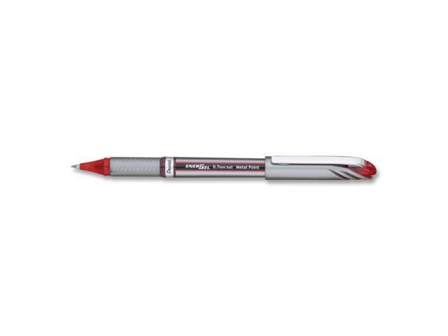 Click here for EnerGel NV Gel Pen Stick Medium 0.7 mm Red Ink Gra... prices