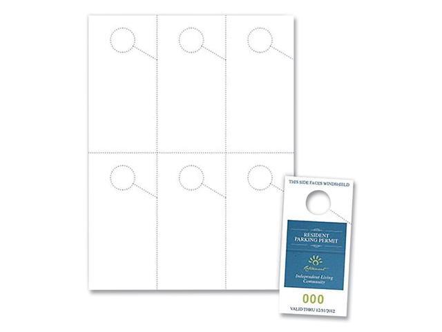 Click here for Micro-Perforated Parking Pass 8.25 x 11 White 6 Pa... prices