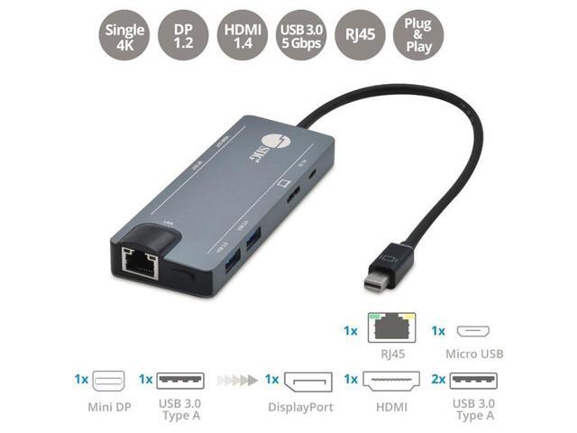 Click here for SIIG Mini DisplayPort 4K Video Dock with USB 3.0 L... prices