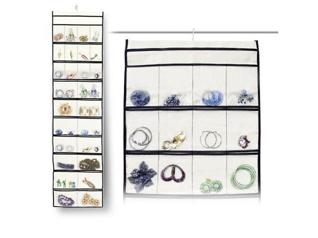 Click here for Stylishly Stored 52 Pocket Hanging Canvas Jewelry... prices
