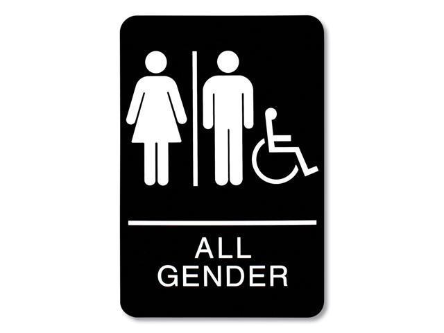 Click here for Headline Sign All Gender/Wheelchair Accessible 6x9... prices