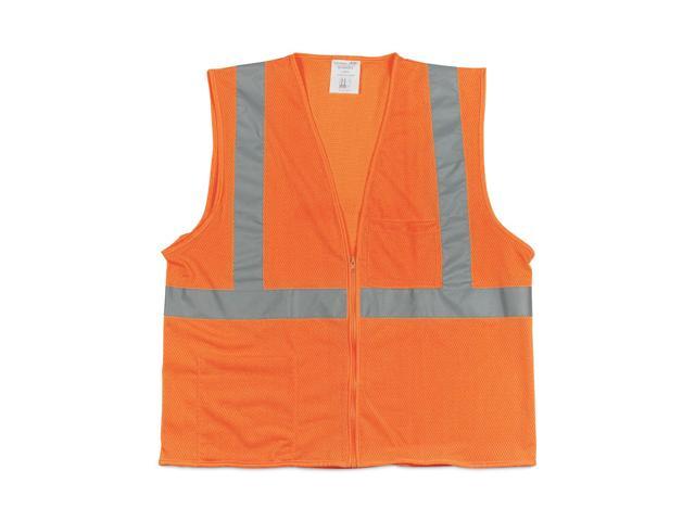 Click here for Zipper Safety Vest Large Hi-Viz Orange 302MVGZORL prices