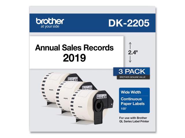 Click here for Continuous Paper Label Tape  2.4 x 100 ft  White... prices