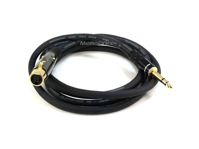 Click here for Monoprice XLR Female to 1/4in TRS Male Cable - 6 F... prices