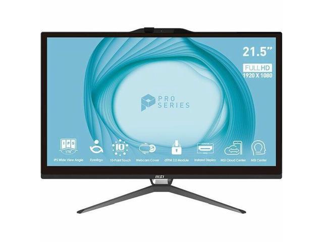 Msi Pro AP222T 13M-059US 21.5" Full Hd All-In-One Touchscreen Desktop Computer  Intel Core i3-13100 3.4GHz  8GB Ram  512GB Ssd  Windows 11 Home 