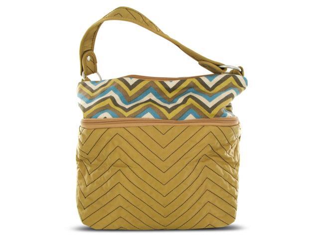 Click here for Travelon Quilted Nylon Zip-Top Train Case - Tan/Zi... prices