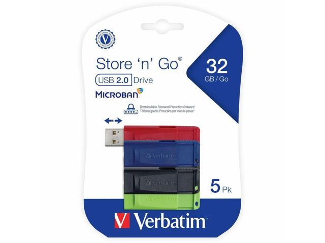 Click here for Verbatim 32GB Store n Go USB Flash Drive 5pk Assor... prices