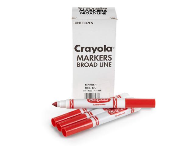 Click here for Crayola Marker Broad Tip Red 12Ct 587700038 prices