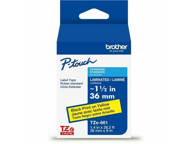 Click here for Brother Genuine P-Touch TZe Black Print on Yellow... prices