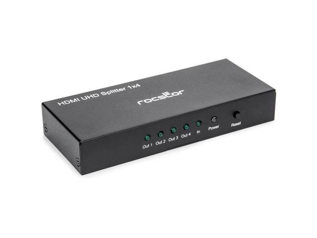 Click here for Rocstor Premium 4 Port HDMI Splitter 4K / 60Hz prices