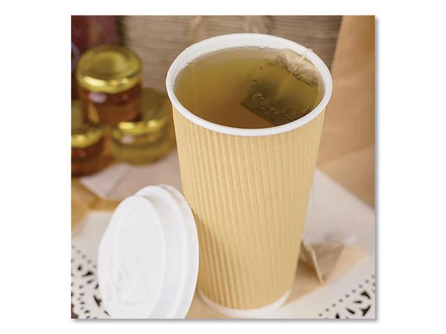 Click here for Ripple Hot Cups 20 oz Paper Kraft/White 500/Carton... prices