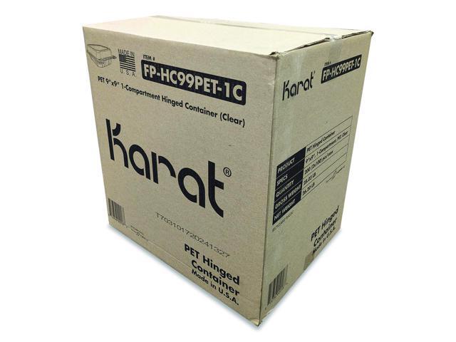 Click here for PET Plastic Hinged Container 9 x 9 x 3.6 Clear Pla... prices