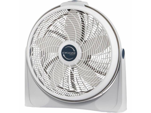 Lasko 20 Inch Cyclone Portable Full-Tilt Floor or Wall Mount Pivoting Fan  White - White