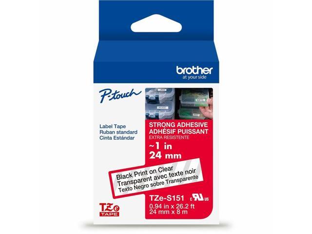 Click here for Brother Genuine P-touch TZeS151 BK on CLR Label Ta... prices