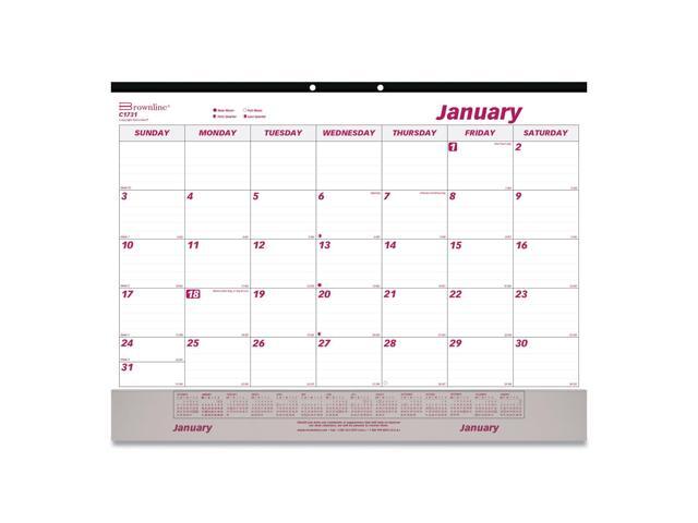 Click here for Brownline Monthly Desk Pad Calendar 22 x 17 White/... prices