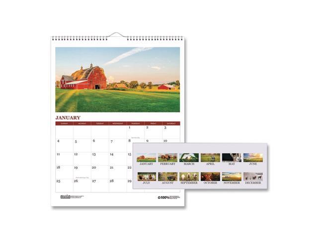Click here for 100 Recycled Farm Life Wall Calendar 11 x 14 White... prices