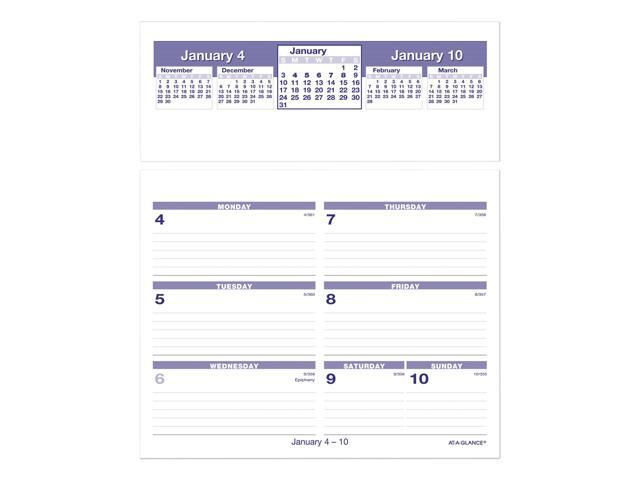 Click here for AT-A-GLANCE FLIP-A-WEEK 2026 Weekly Desk Calendar... prices